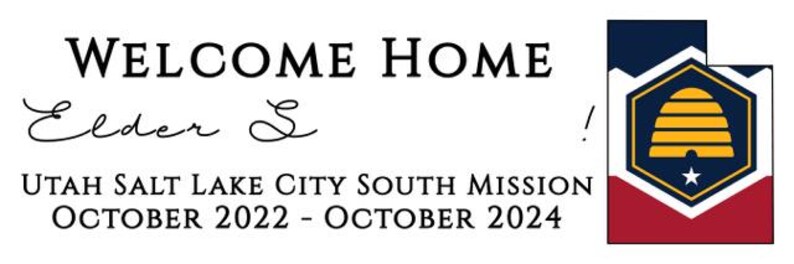Welcome Home Missionary Banner – Custom Mission Homecoming Sign, 6’x2 ...
