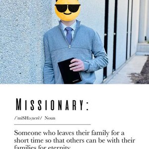 8x10 Custom Mission Photo With Missionary Definition Digital Download ...