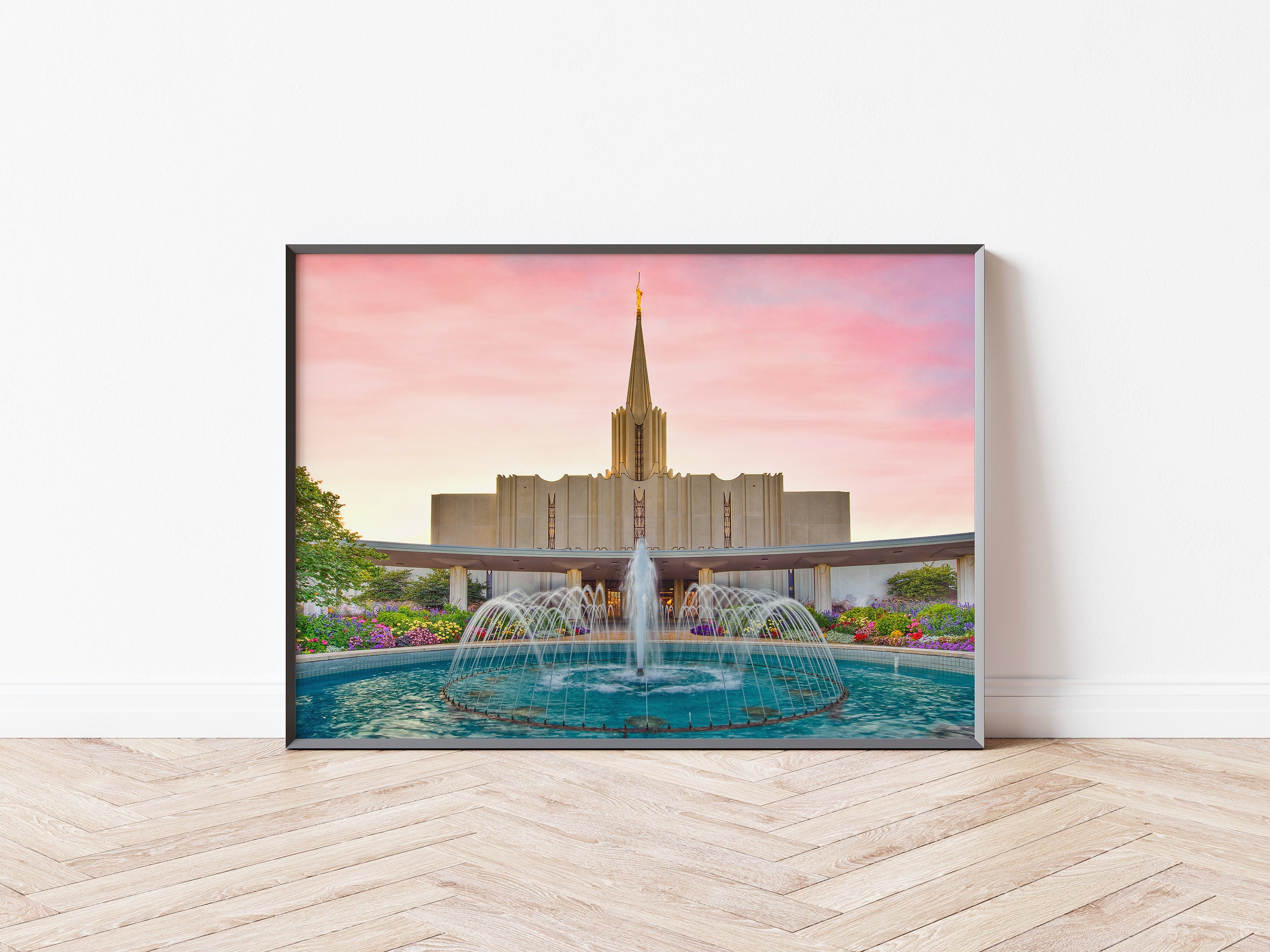 LDS Jordan River, UT Temple Photograph Fine Art Print - Home Decor Wall ...