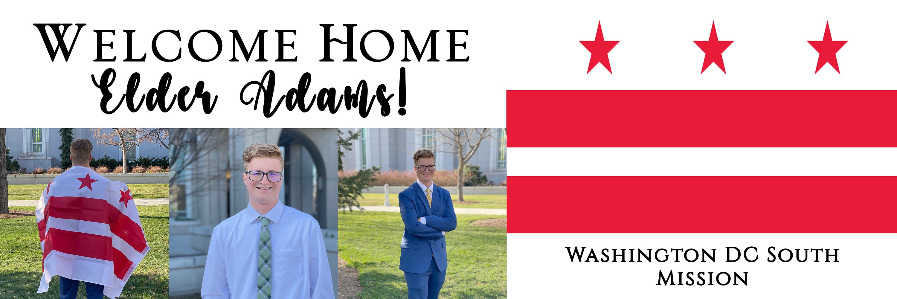 Welcome Home Missionary 6’x2' Poster - Mission Homecoming Print ...