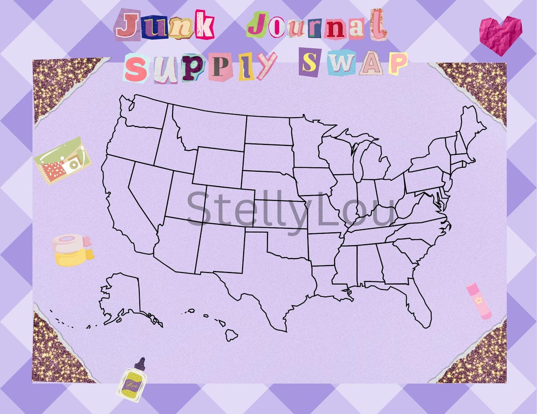 Junk Journal Supply Swap Tracker - Etsy