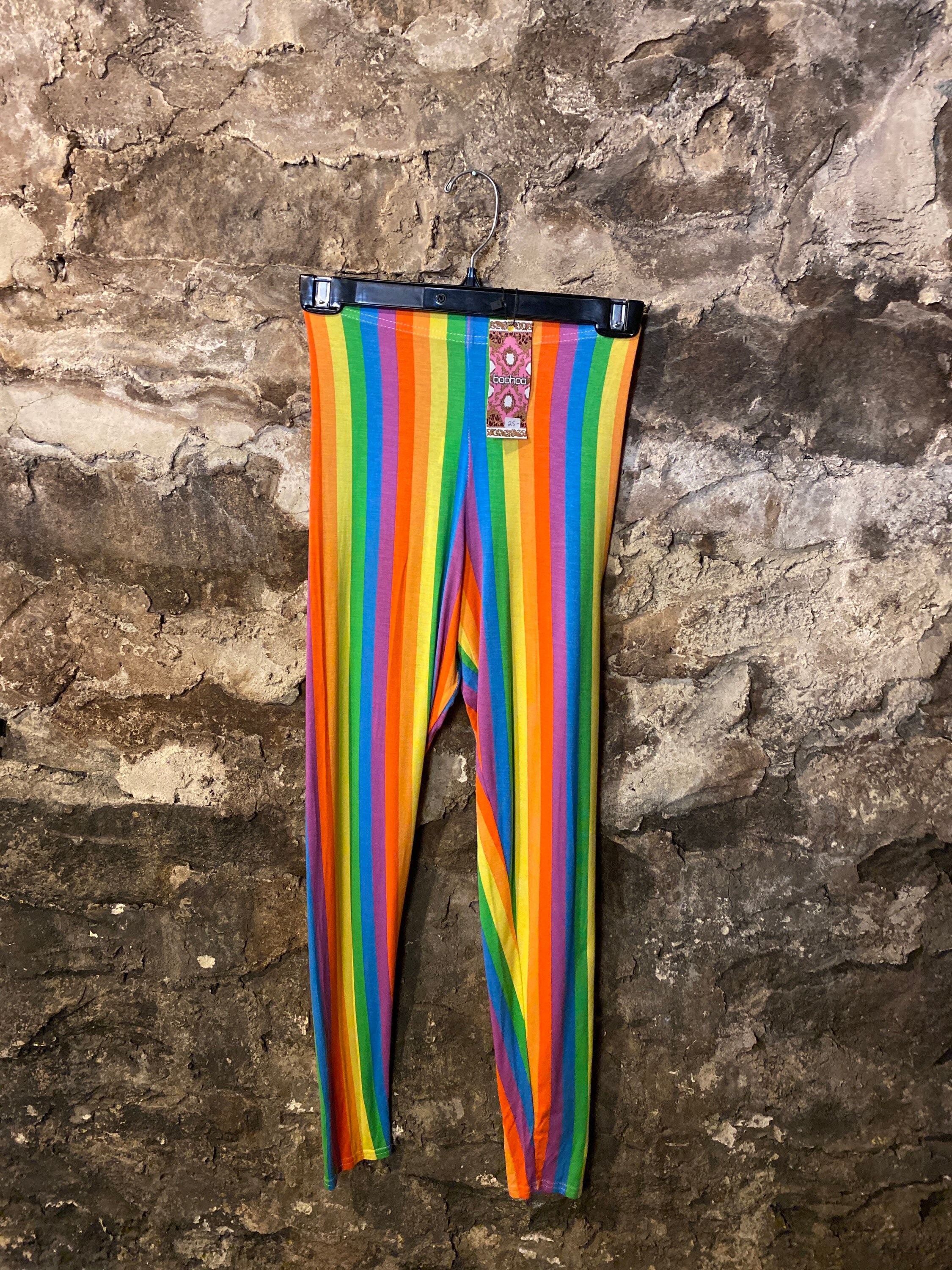 Vintage Rainbow Tights Etsy