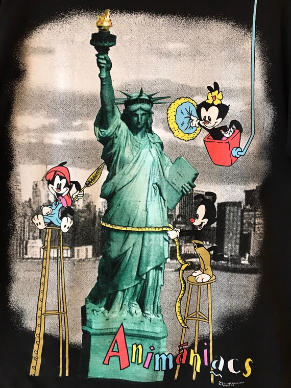 Retro Animaniacs, Statue Of Liberty T-Shirt - Gem
