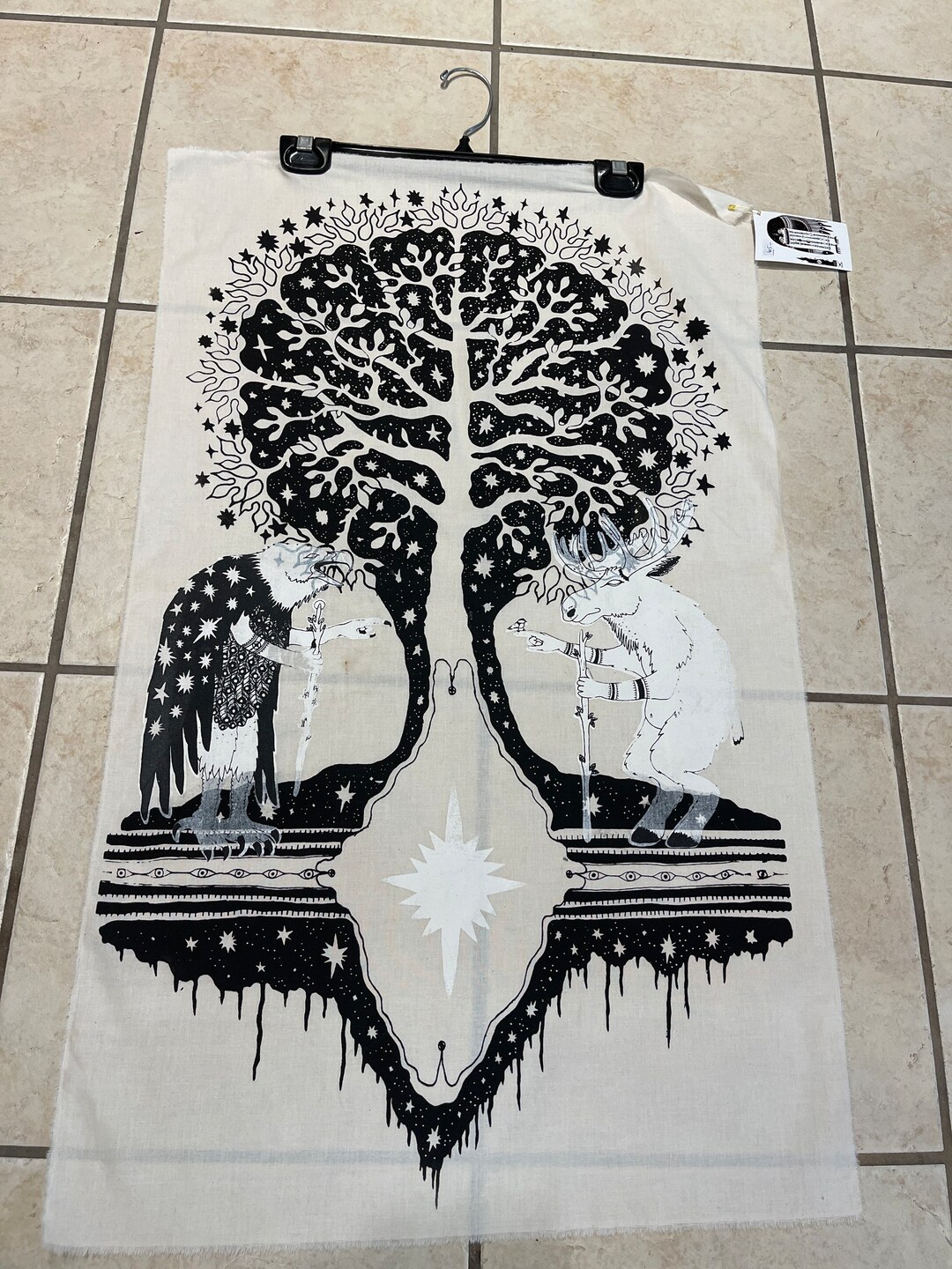 Tree and Animal Patch/tapestry - Etsy