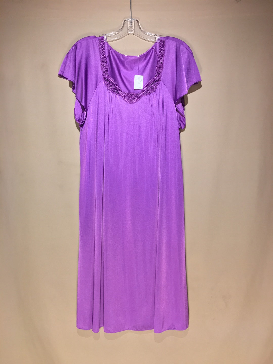 VINTAGE Purple Night Gown - Etsy