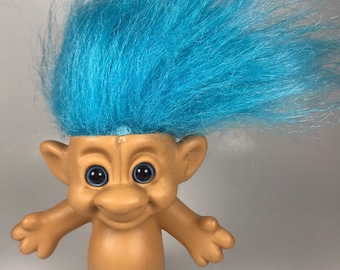 Blue Hair Troll Doll | Etsy