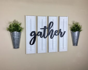 Gather Wall Decor | Etsy