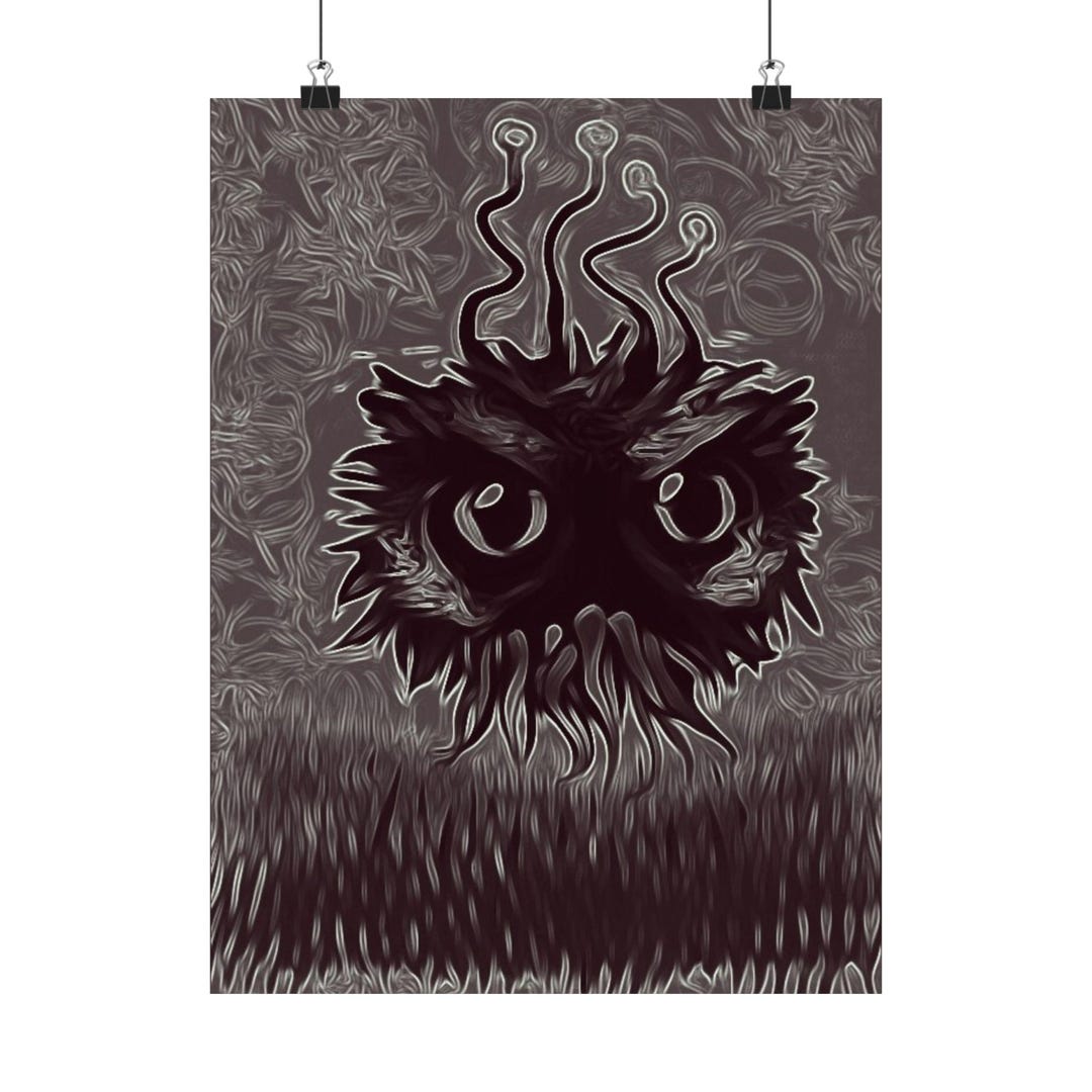 Fuzzy Head-alien Matte Vertical Posters, Spaceman Decor, Outer Space ...