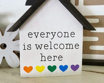 All Are Welcome Sign - Etsy