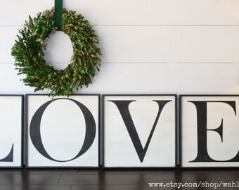 Love you more love wood sign love sign love you more art | Etsy