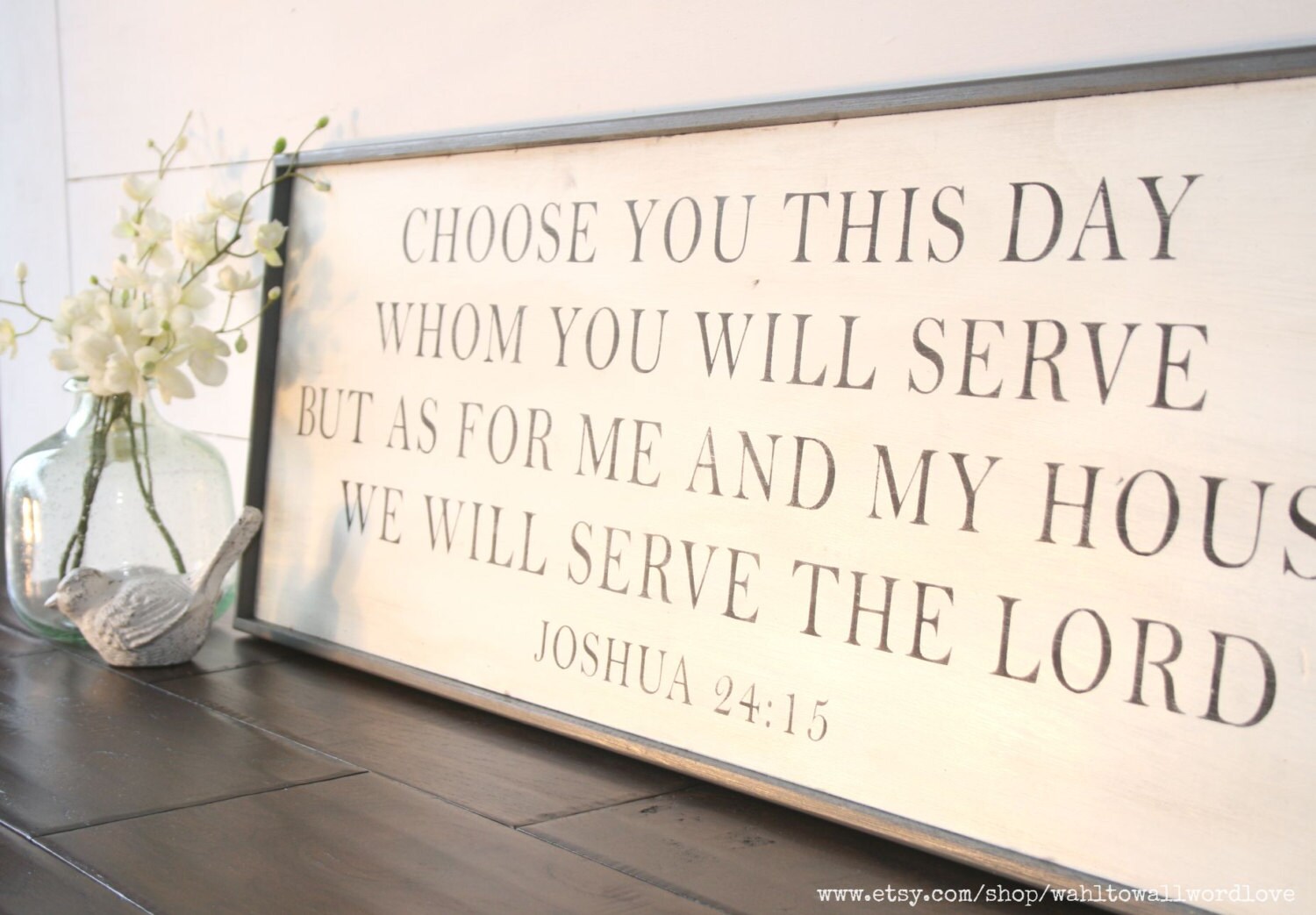 Choose This Day Whom You Will Serve but as for Me and My House - Etsy