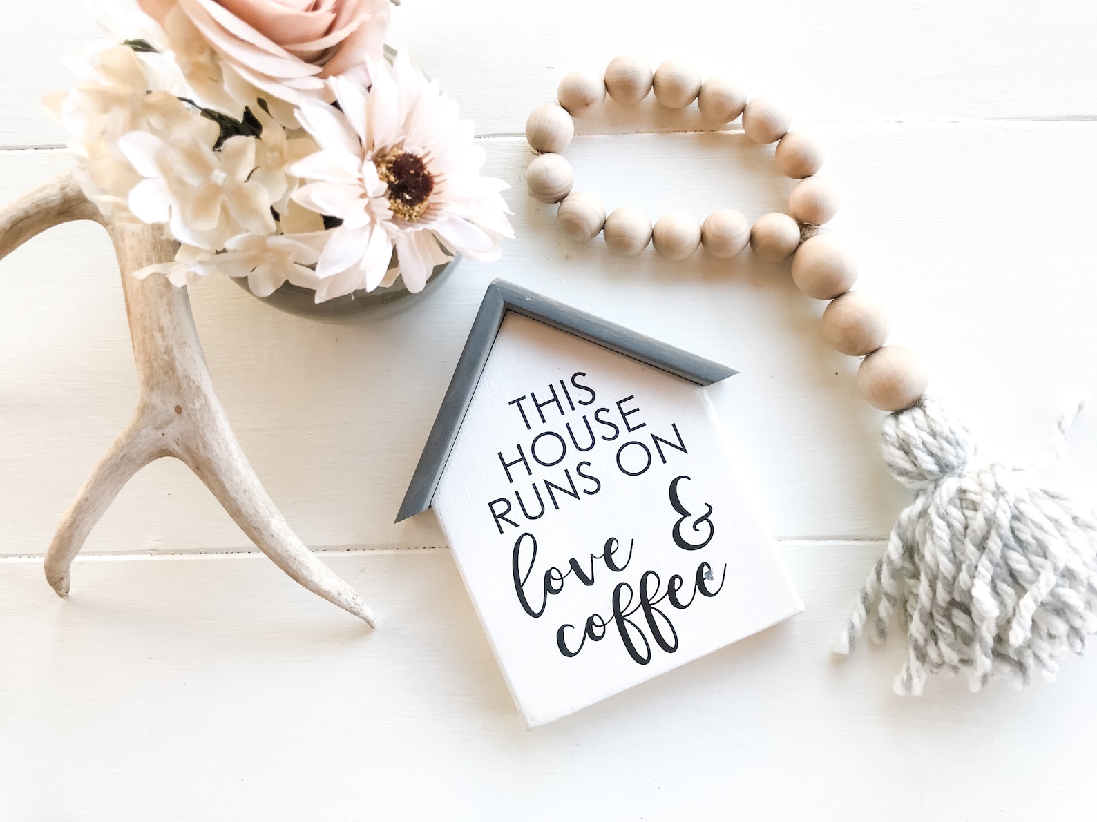 Mini House Home Quote Sign With Roof Tiered Tray Decor - Etsy