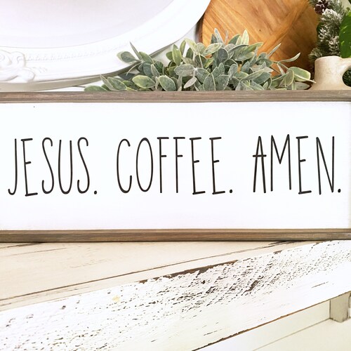 Coffee and Jesus Chalkboard Sign - Etsy