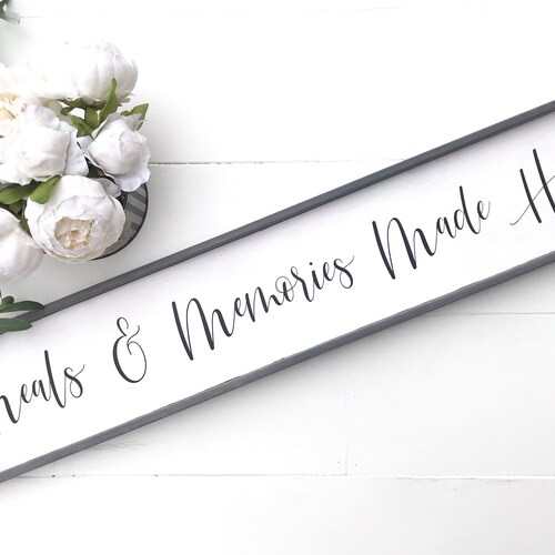 Kitchen Sign Meals and Memories Are Made Here Kitchen Wall - Etsy