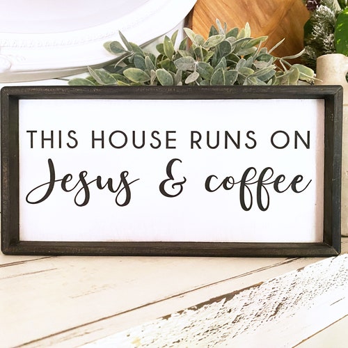 Coffee and Jesus Chalkboard Sign - Etsy