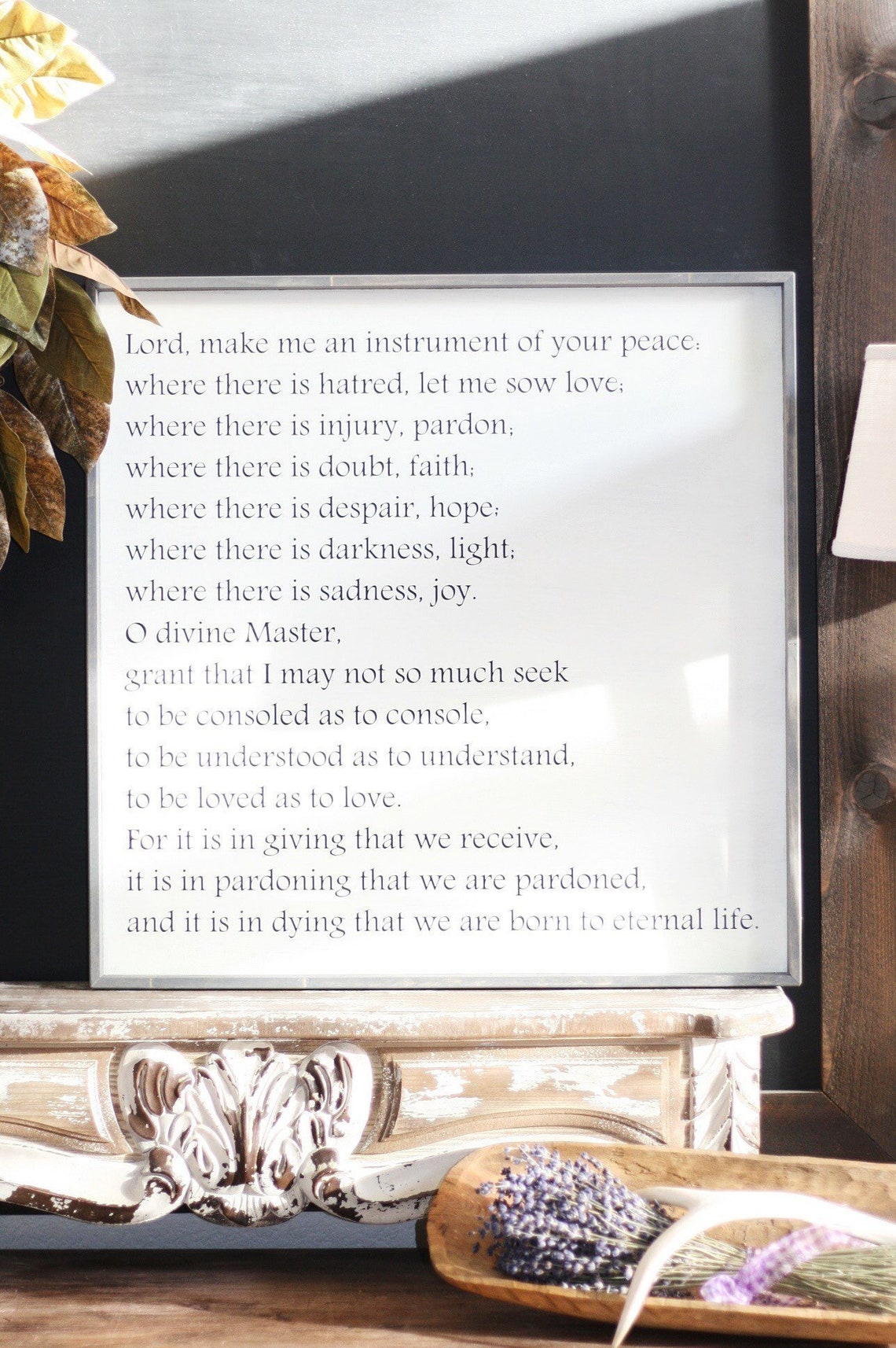 Lord Make Me an Instrument of Your Peace, St. Francis of Assisi Prayer ...