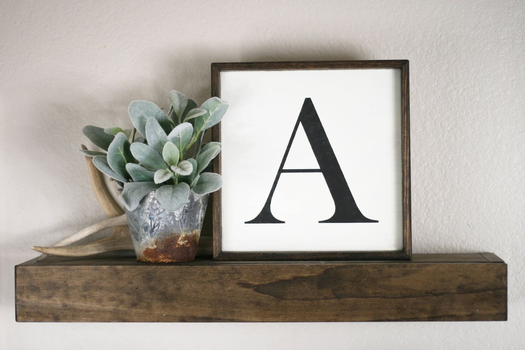 Wood Letter Sign, Vintage Letter Sign, Farmhouse Style Wooden Letter ...