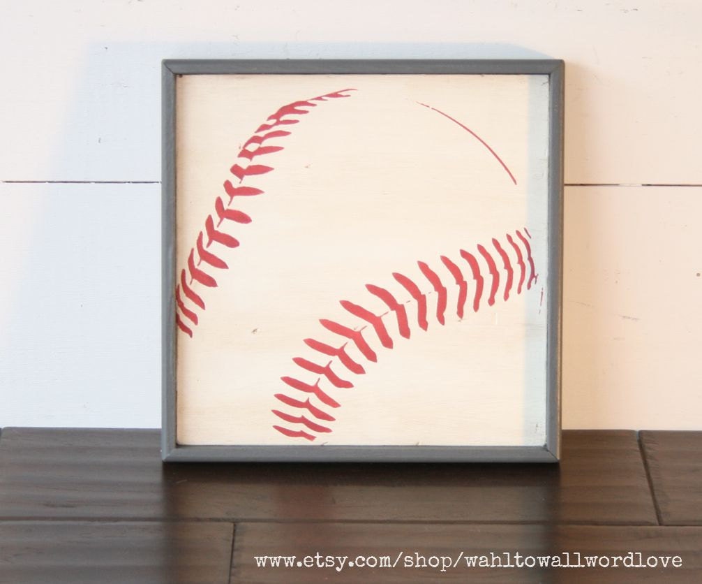 Baseball Softball Sign Vintage Style Baseball Softball Sign - Etsy