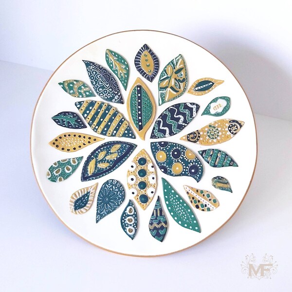 Christmas Clay Jewelry Plate - Etsy