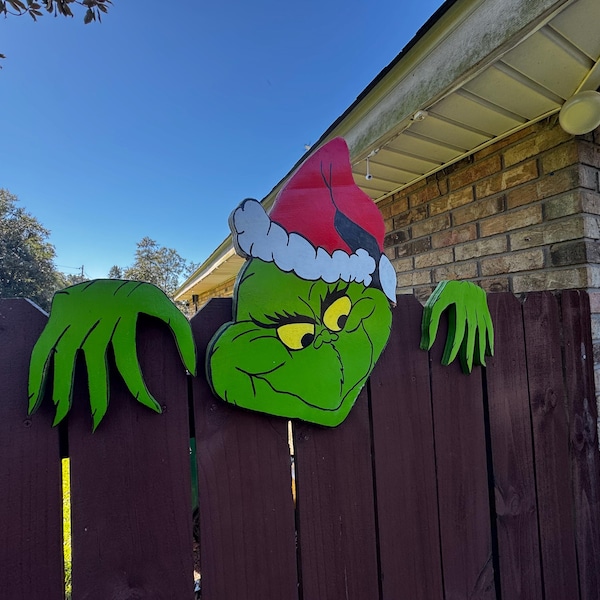 Grinch Peeker - Etsy