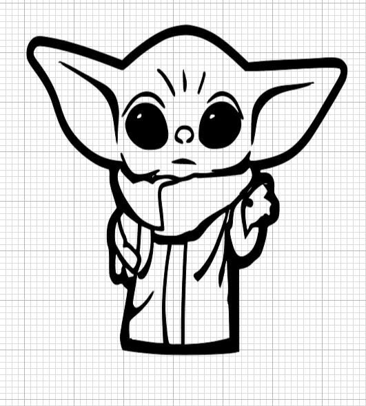 Baby Yoda SVG - Etsy