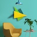 Glass Wall Sculpture "triangular Composition", Abstract, Modern Design ...