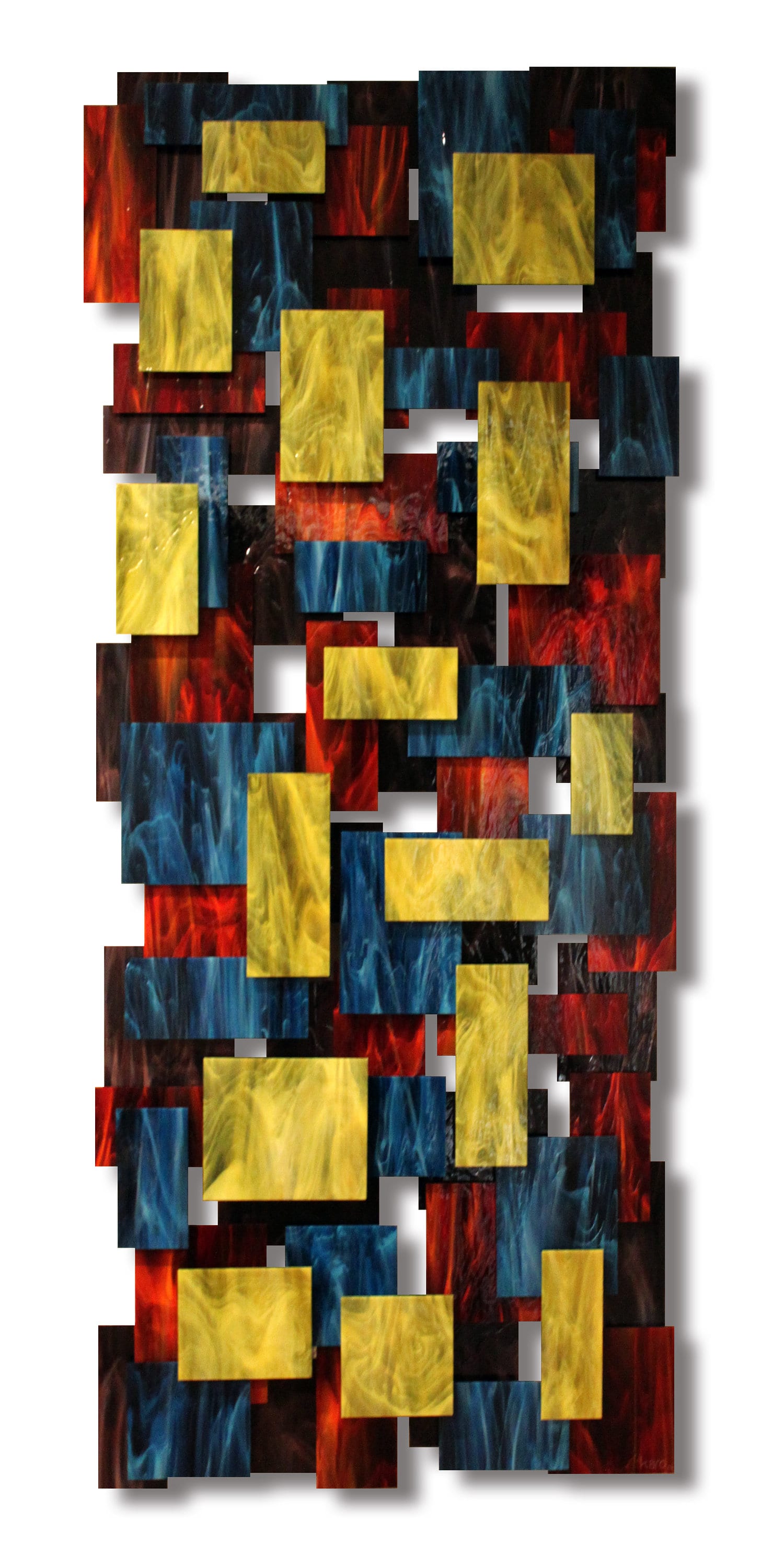 Glass and Metal Wall Sculpture elevate Abstract - Etsy