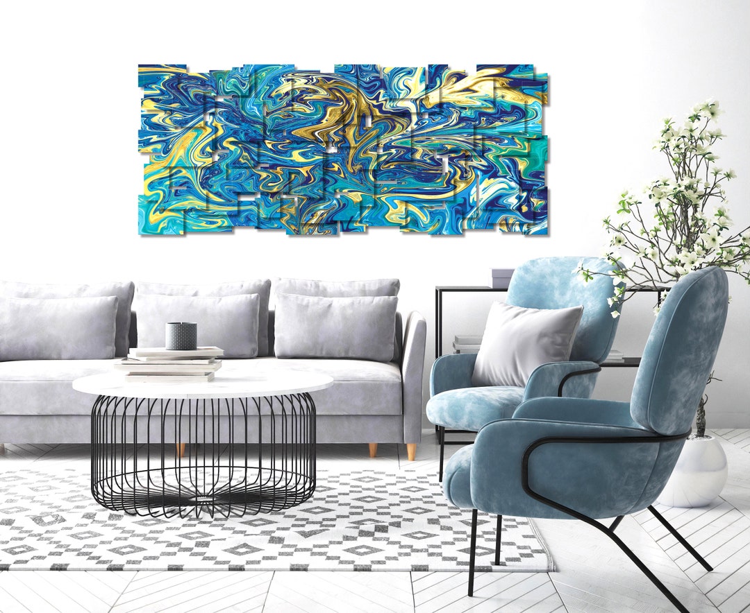 Modern Metal Wall Sculpture, "glitz", Wall Art 3D, Modern Home Decor, Modern Wall Art, Modern ...