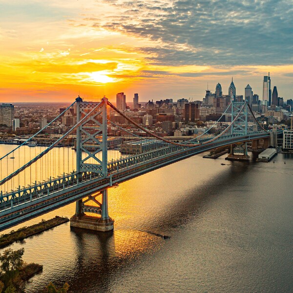 Ben Franklin Bridge - Etsy