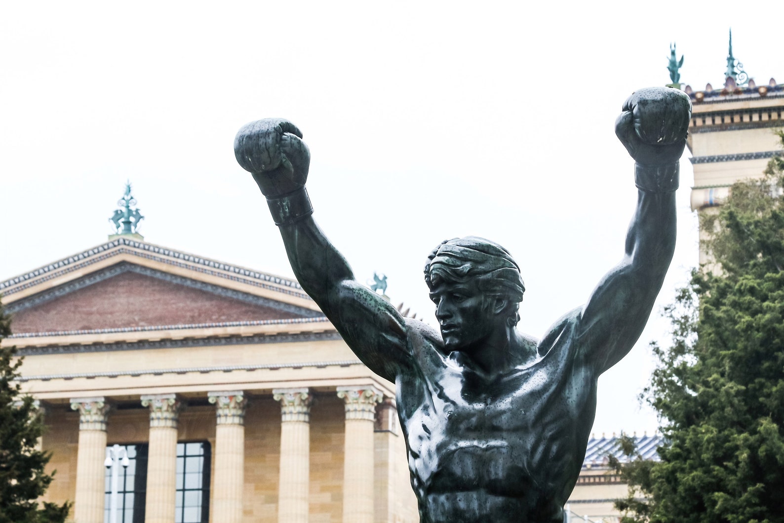 Rocky Balboa Statue and the Philadelphia Museum of Art Landscape Photo ...