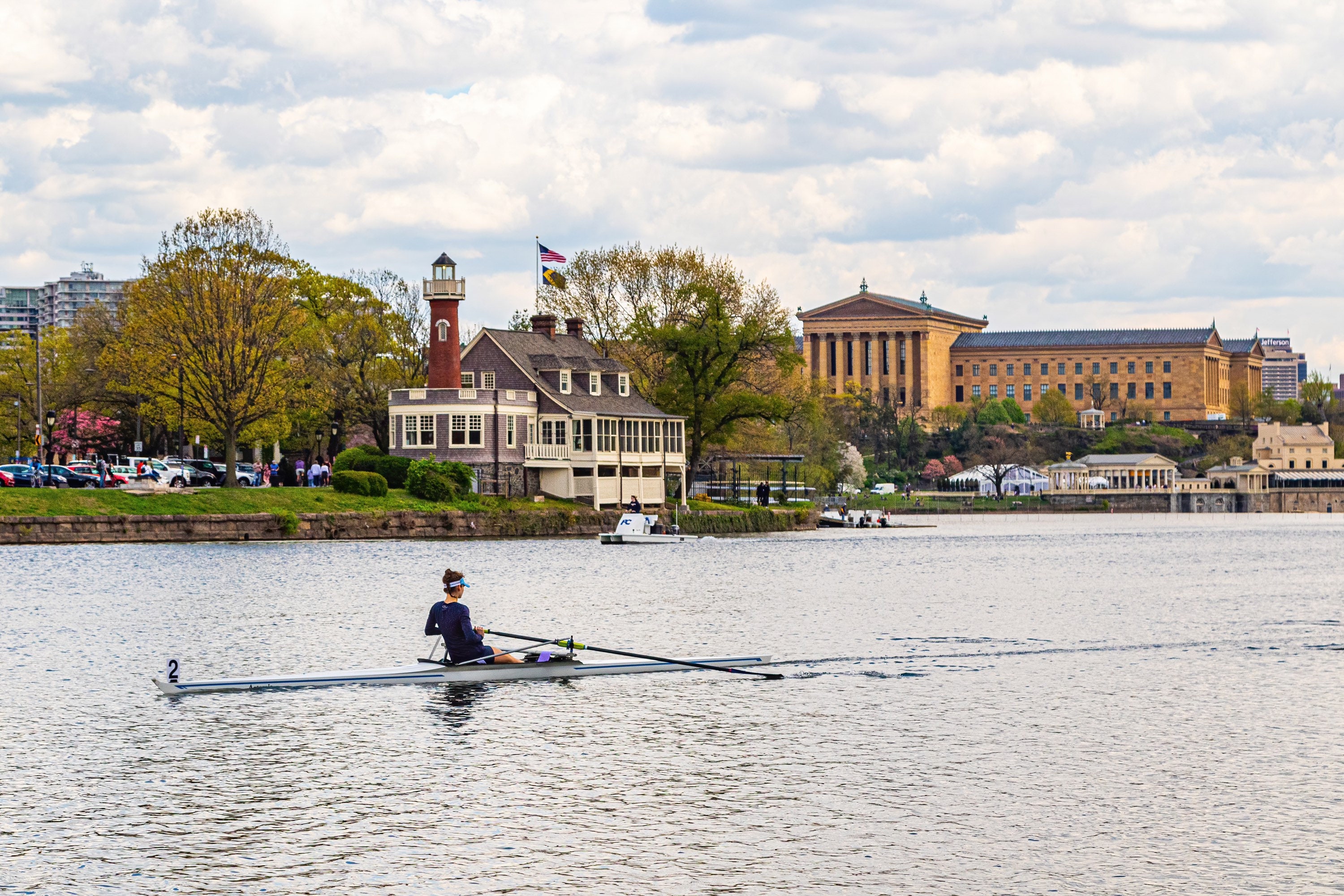 Philadelphia Boathouse Row Turtle Rock Lighthouse Sedgeley Club & Art ...