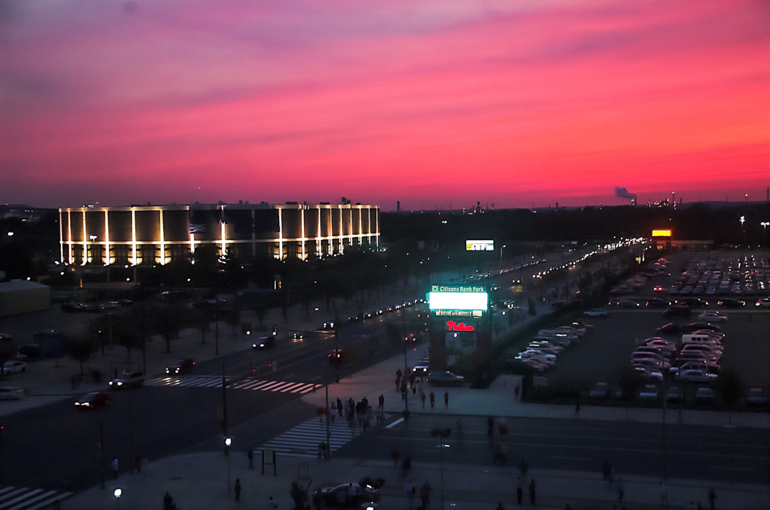 Philadelphia Spectrum at Sunset Landscape Photo - Etsy