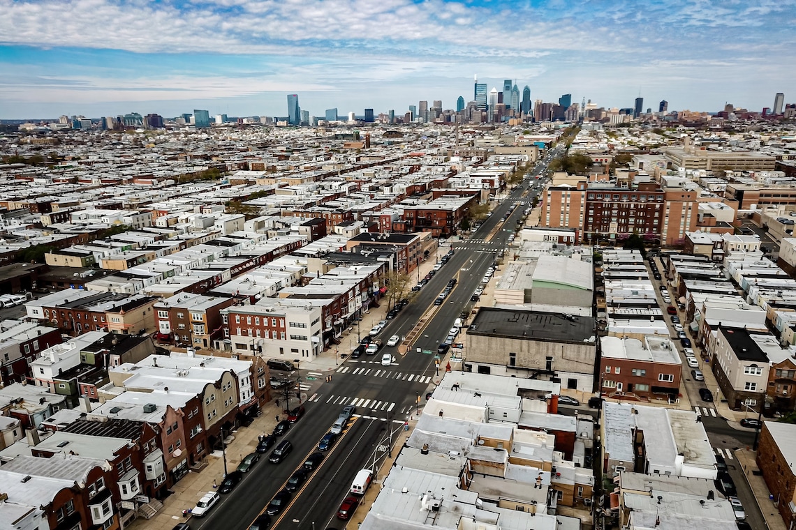 South Philadelphia Aerial Landscape Drone Photo - Etsy