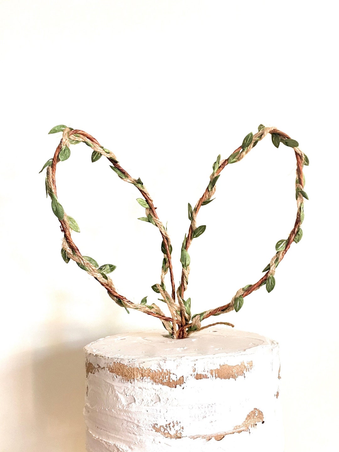 Woodland Bunny Ears Cake Topper // Spring Cake Topper // Easter Cake ...