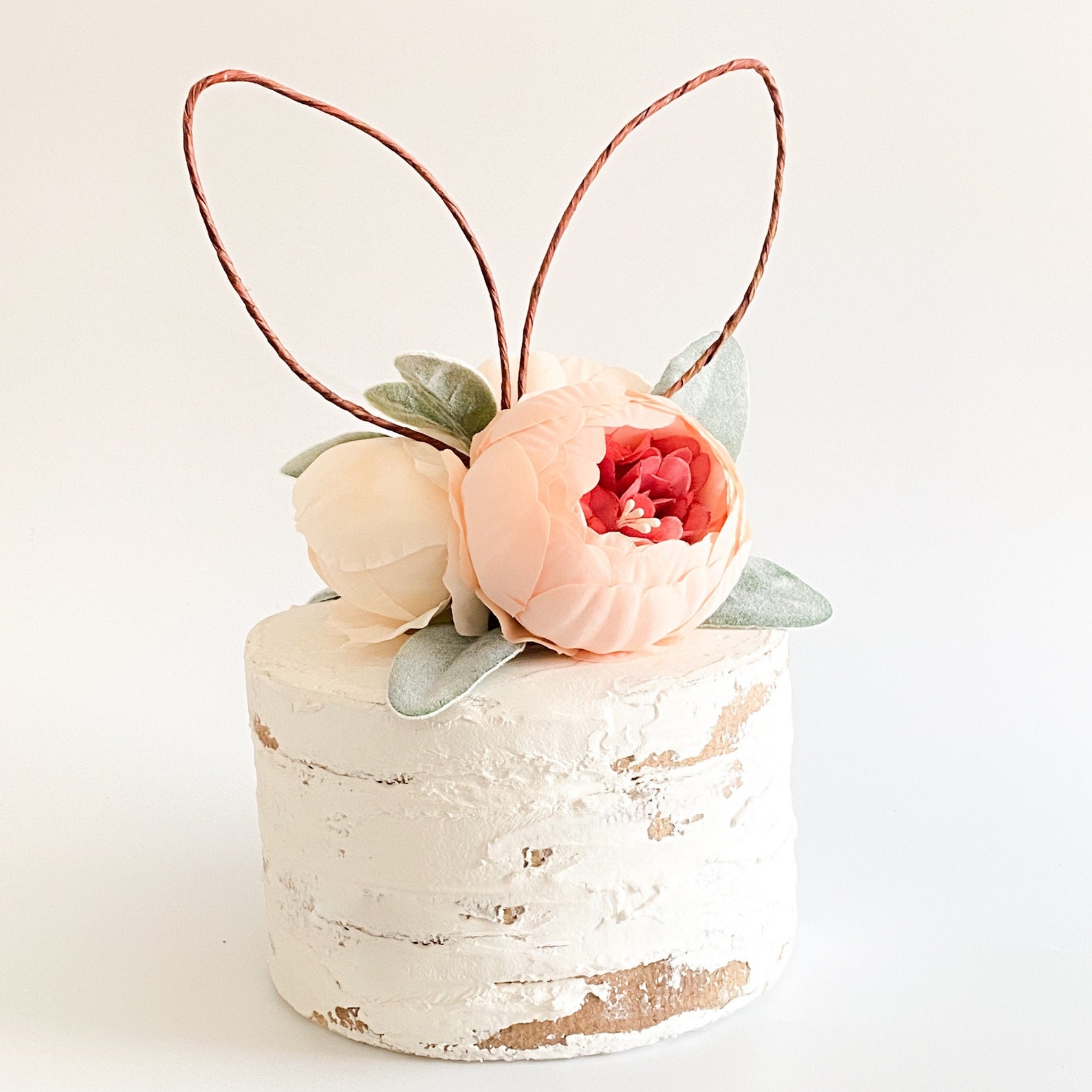 Bunny Ears Cake Topper // Spring Cake Topper // Easter Cake | Etsy