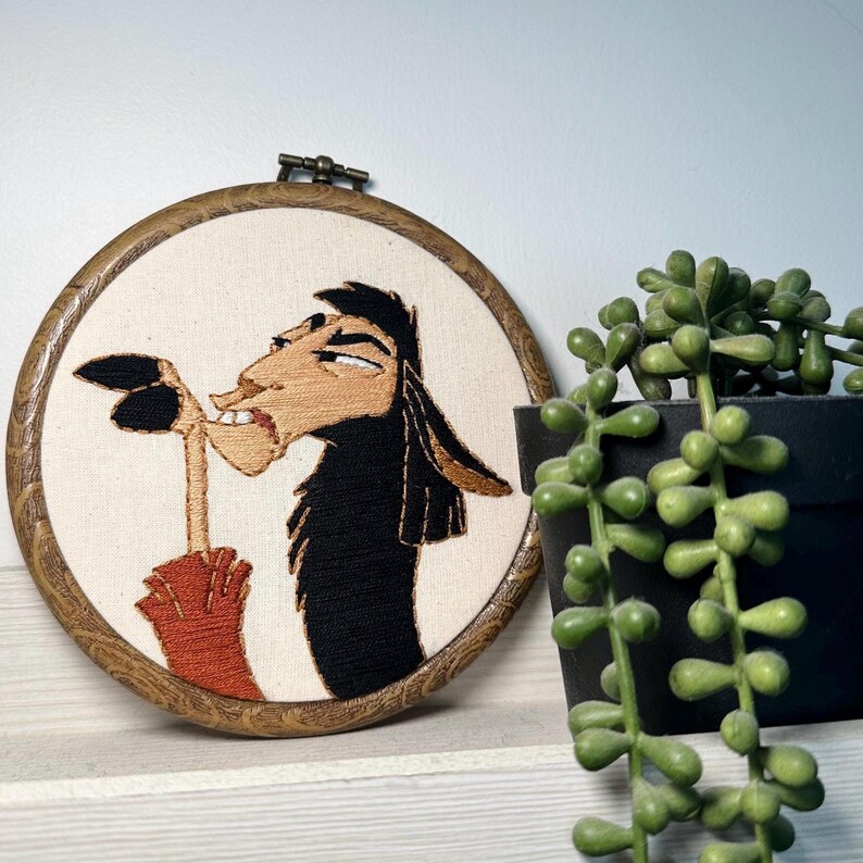 The Emperors New Groove (2000) - Kuzco Angry Embroidery - Etsy
