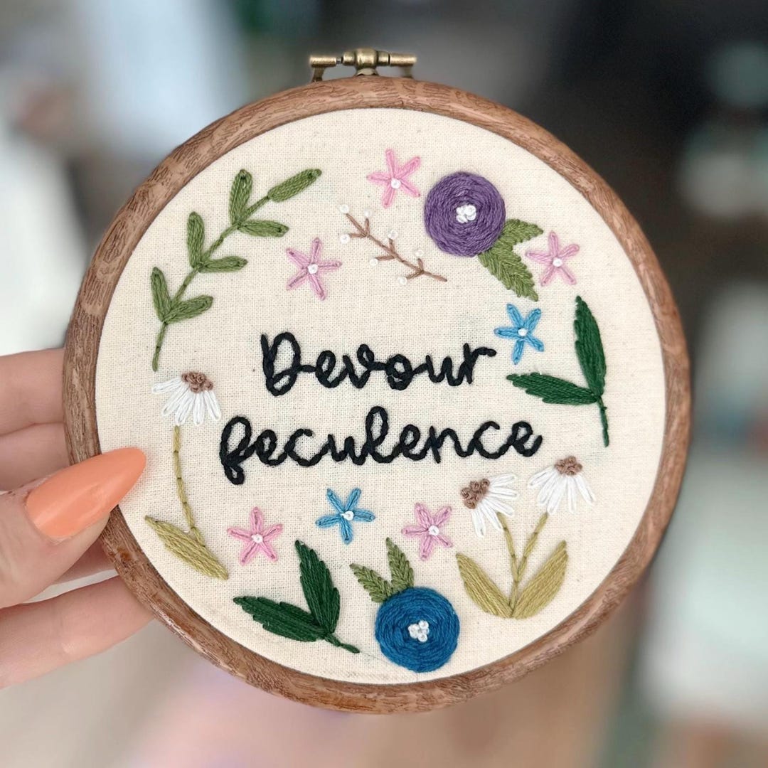 Severance - Devour Feculence - Mr. Milchick Quote - Embroidery - Fan ...