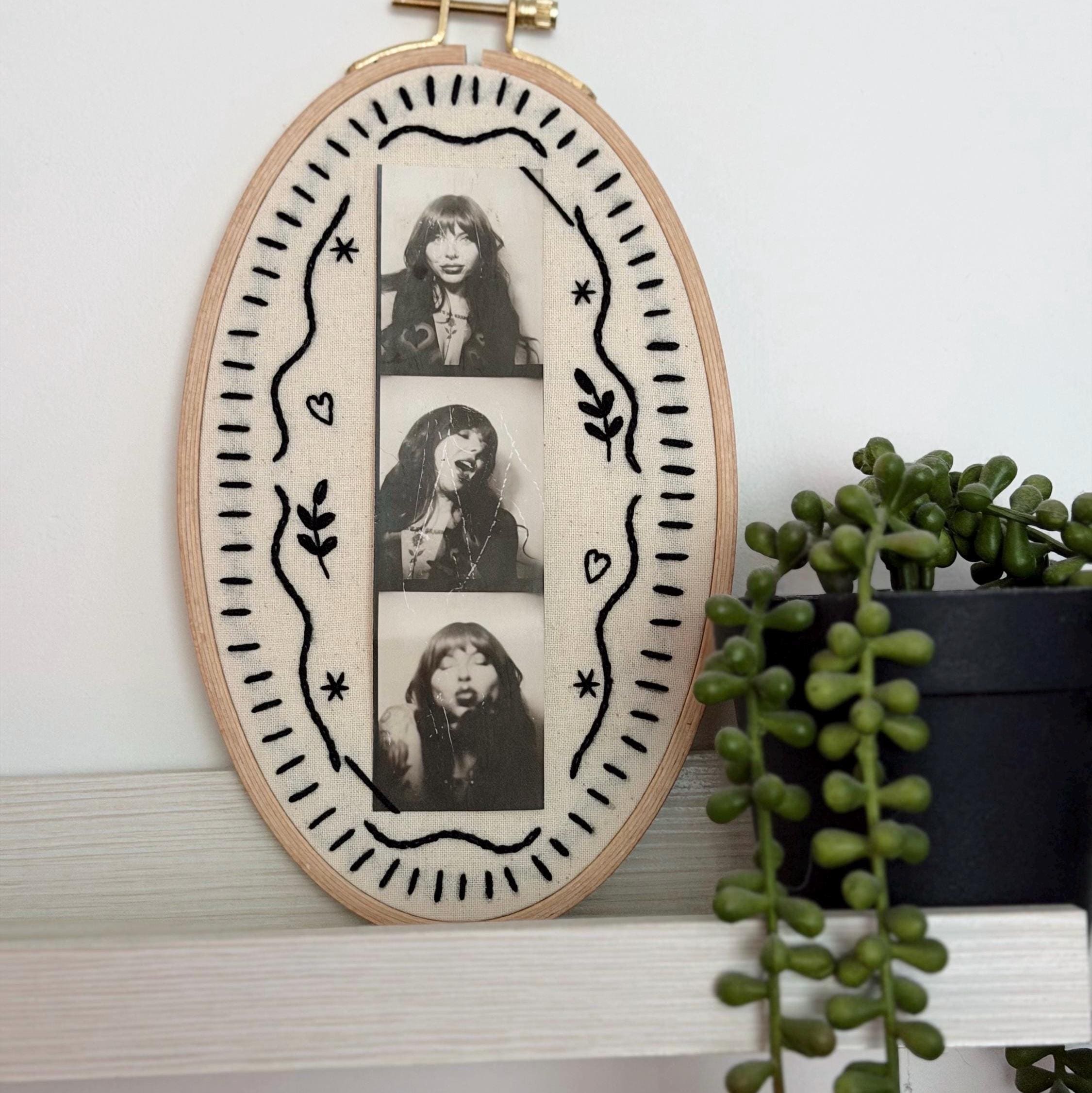 Embroidered Photo Strip Booth Frame - Fits 2x6 Photo - Etsy