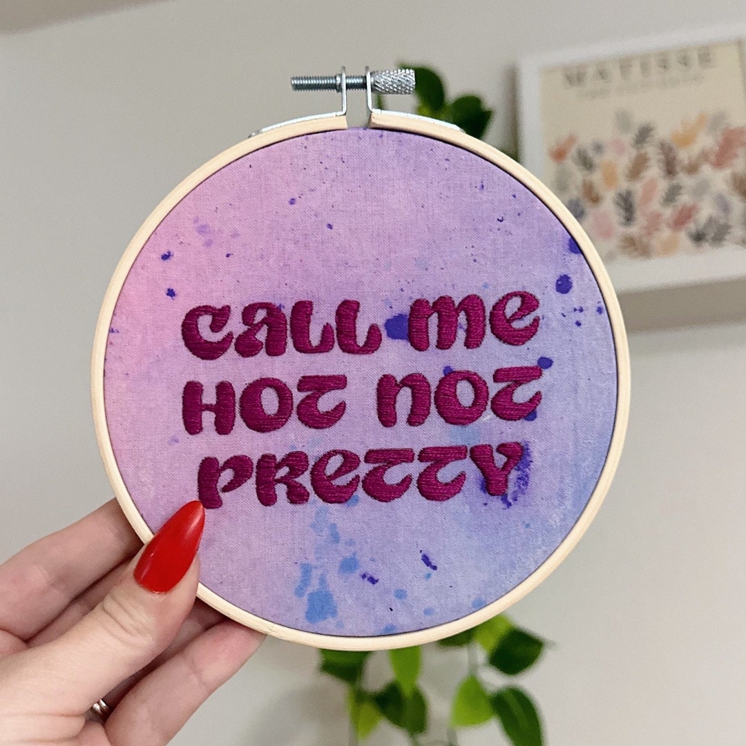 Chappell Roan - Hot to Go - Call Me Hot Not Pretty - Embroidery - Etsy
