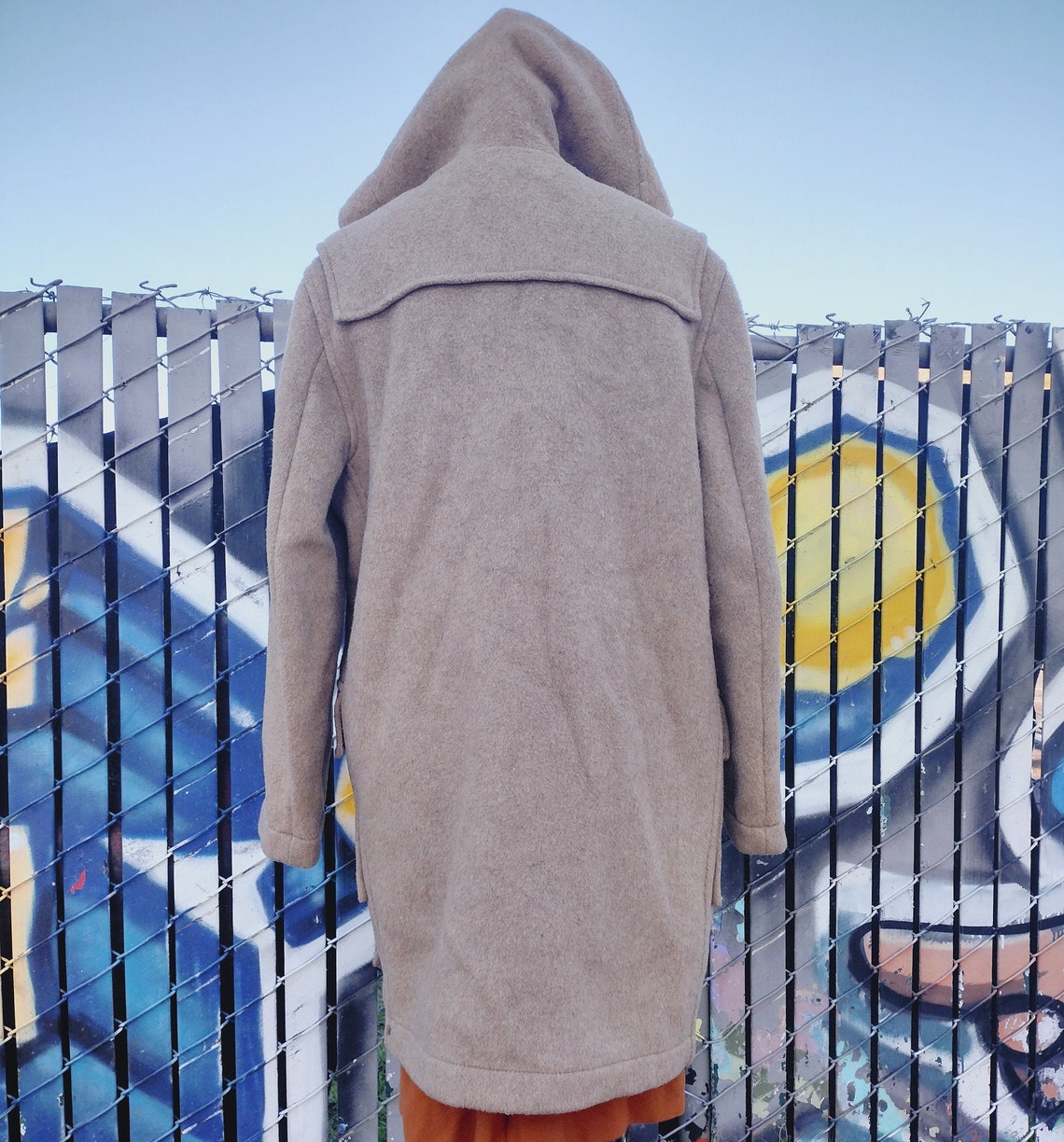 Original English Duffler Coat by Gloverall Camel With Green Plaid ...