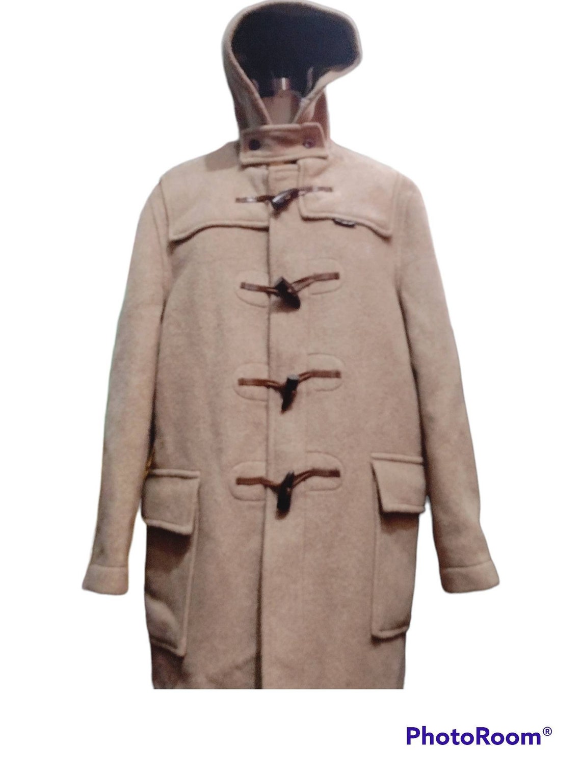 Original English Duffler Coat by Gloverall Camel With Green - Etsy