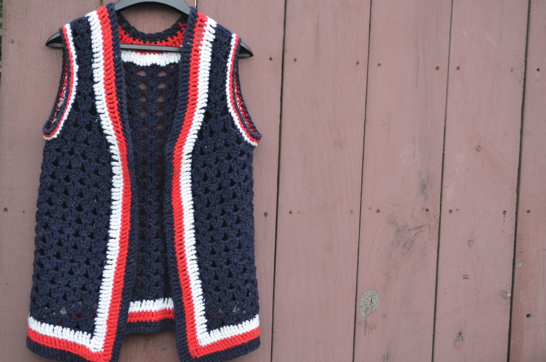 60s Mod Vest, Knitted Vest,color Block,vintage Vest,op Art, Knitted ...