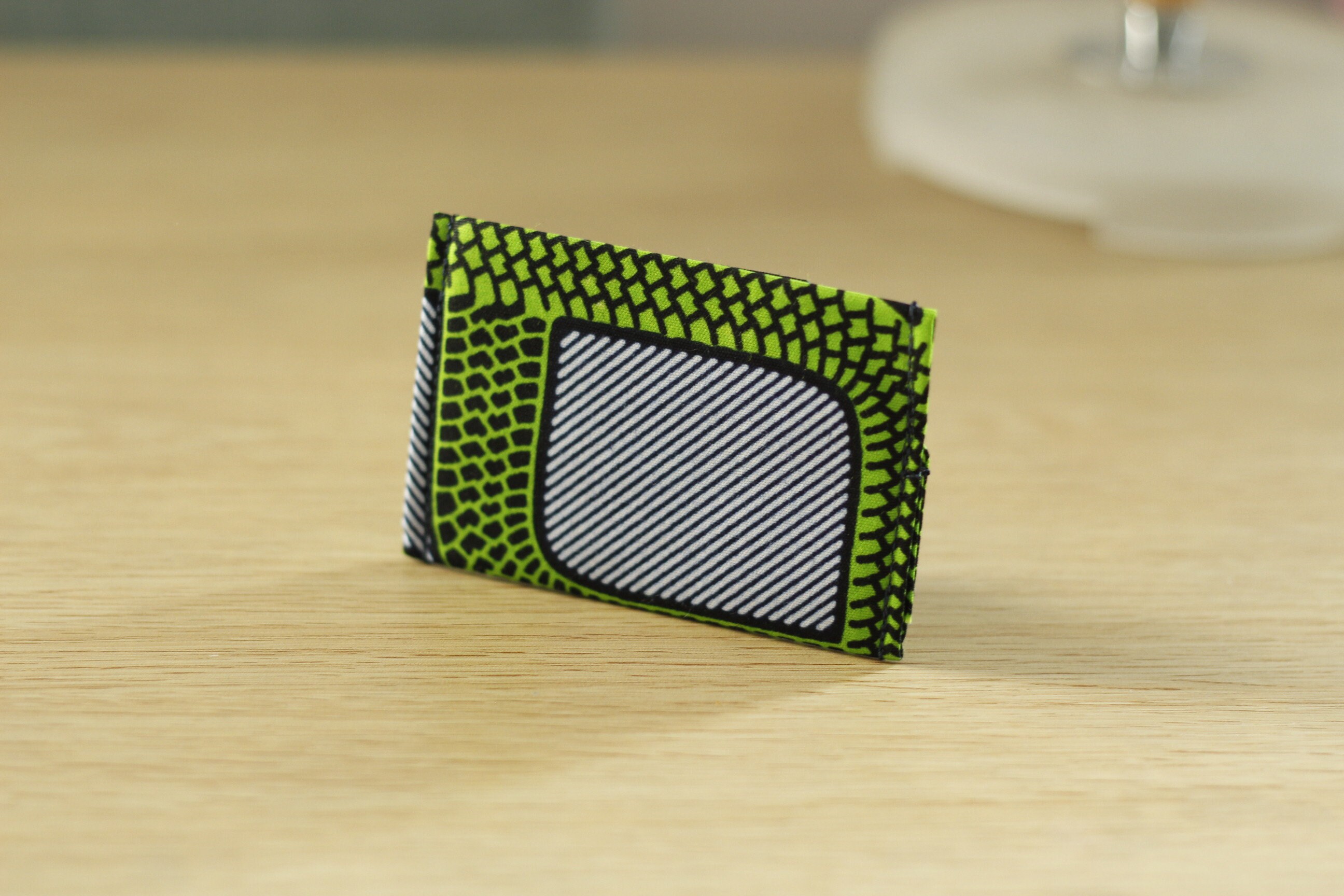 Wax Card Holder african Fabric CB Format credit Card, NAVIGO Pass KOKA ...