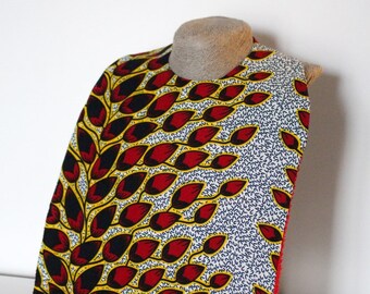 Reversible Cotton Batik and Baby Sponge Reversible Bib // Anis | Etsy