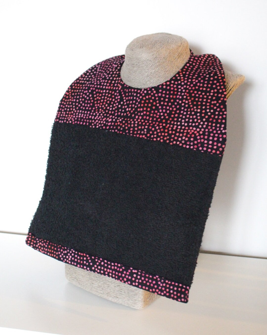 Reversible Pressure Bib in Batik Bali Cotton and Sponge for Baby - Etsy