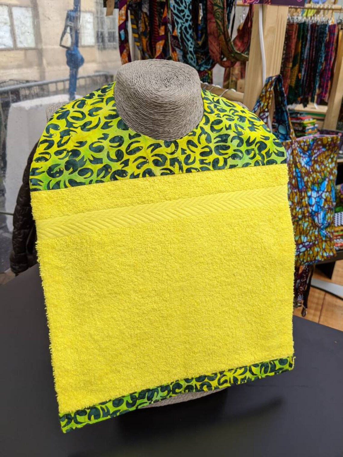 Reversible Cotton Batik and Baby Sponge Reversible Bib // Anis | Etsy