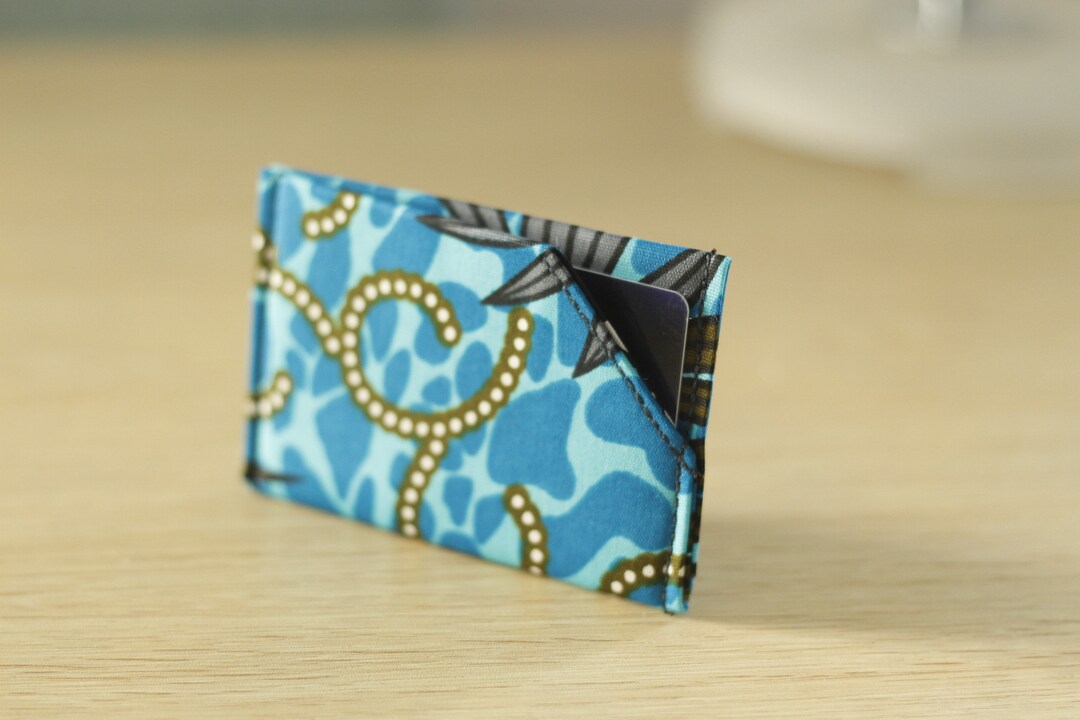 Wax Card Holder (african Fabric) - CB Format (credit Card, NAVIGO Pass ...