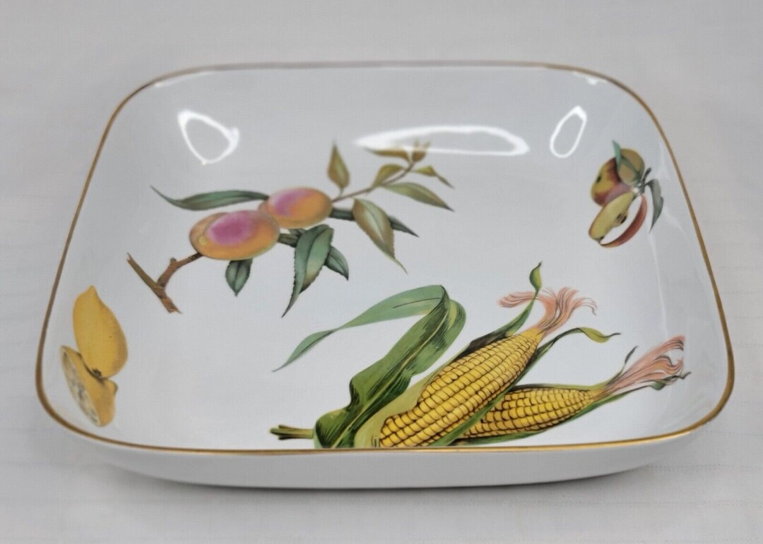 EVESHAM GOLD Square Baker Royal Worcester Serving Dish 10 5/8" England ...
