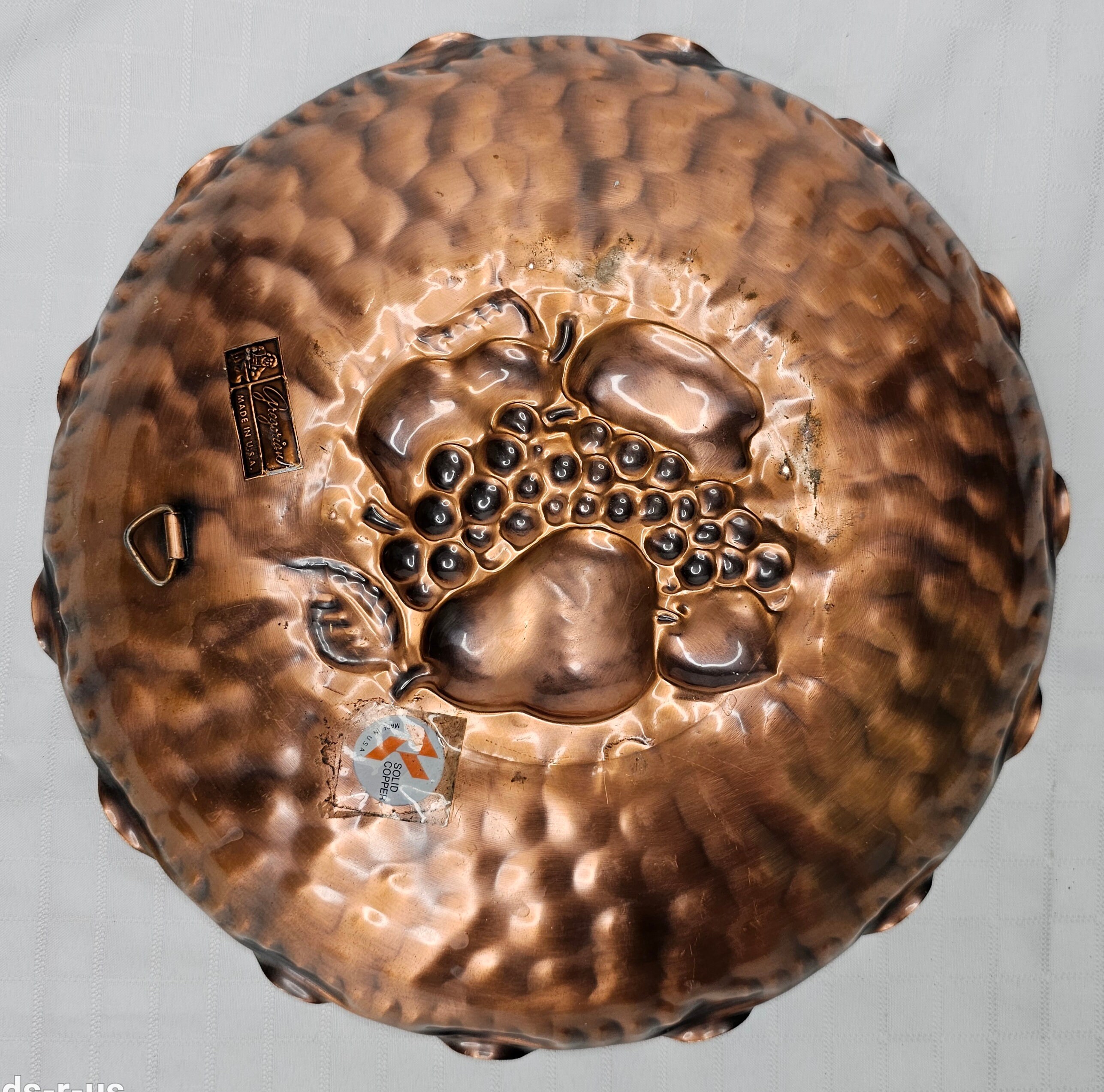 Vintage Gregorian Solid Copper Bowl Dish Platter Wall Hanging Large 13 ...