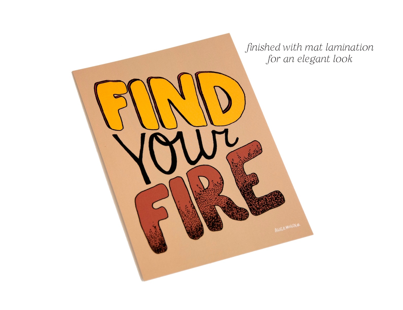 Inspirational Card Find Your Fire Motivational Quote Greeting - Etsy
